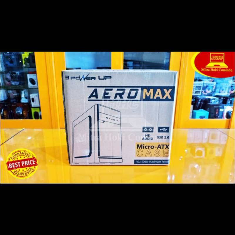 Jual Casing Komputer Casing Cpu Aeromax Powerup Include Psu W Di Seller Hoki Abadi
