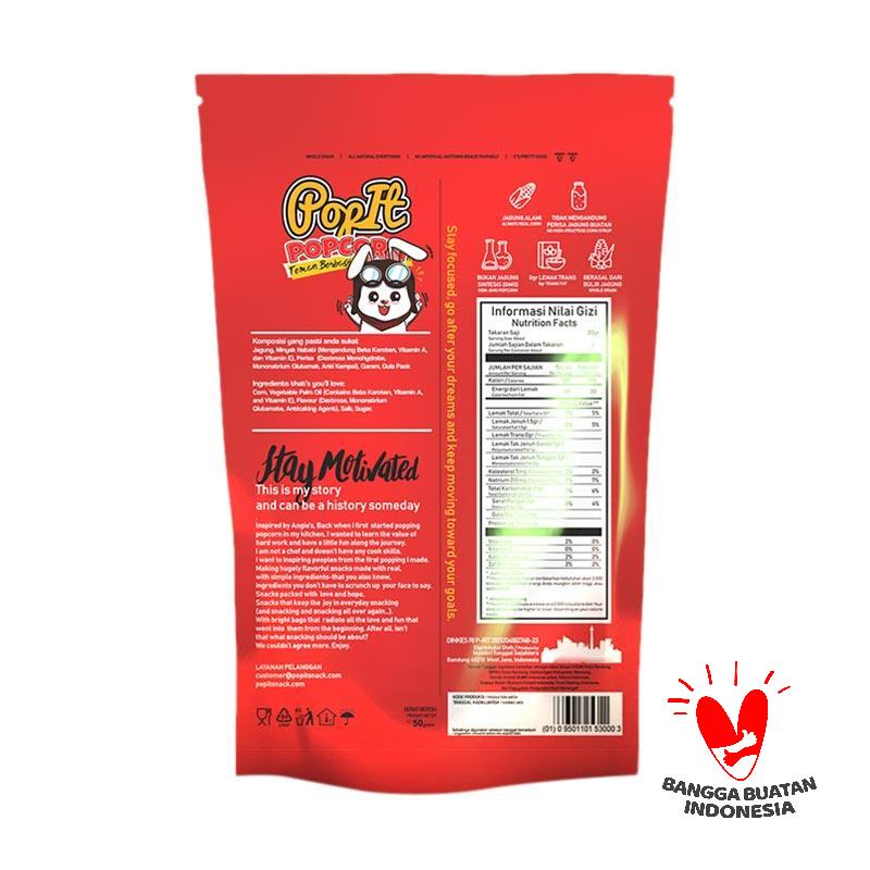 Jual PopIt Snack Rasa Balado Sweet Spicy Popcorn Online September 2020 ...