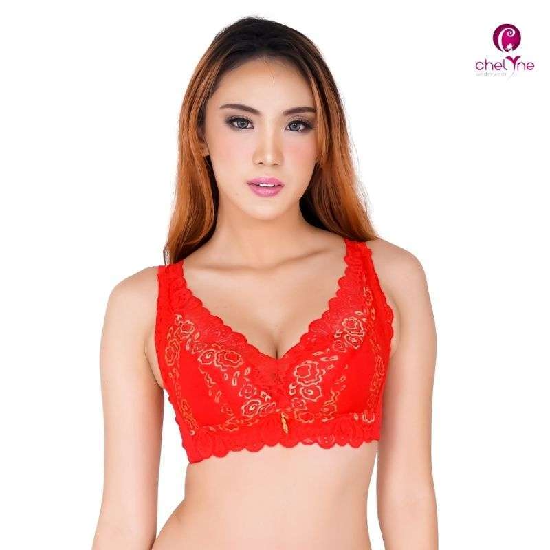Jual Chelyne BH Big Size Busa 2230 Tanpa Kawat - Full Cup Bra - Full Brukat - 36 di Seller ...