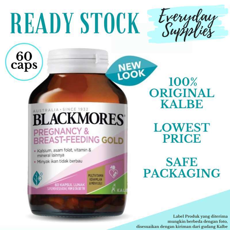 Jual BLACKMORES PREGNANCY AND BREASTFEEDING GOLD 60 kapsul CAPS BPOM di ...