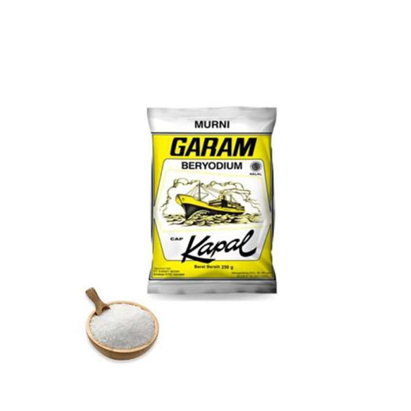 Jual Garam Murni Cap Kapal 500gr / Garam Dapur Kapal / Cap Kapal Garam ...