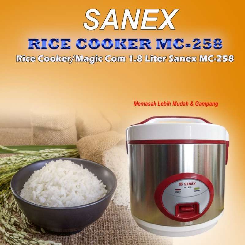 Promo MAGIC COM RICE COOKER 18 LITER SANEX MC-258 Diskon 9% di Seller ...
