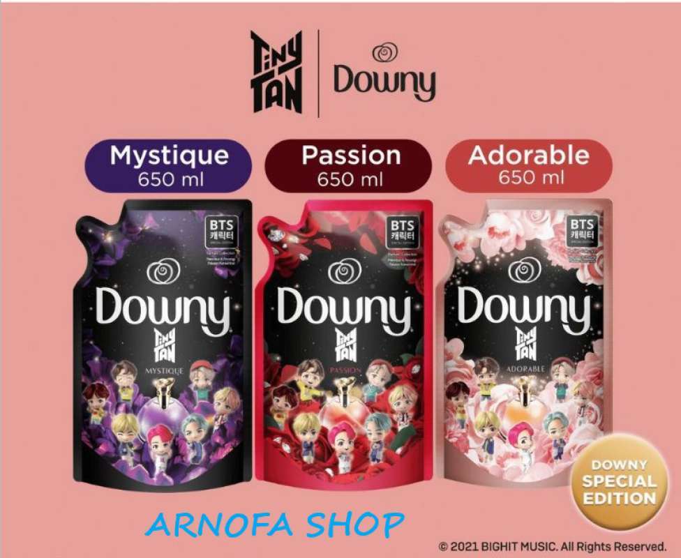 Jual Downy Tiny Tan Bts 650ml/adorable-mystique-passion - Merah Di ...