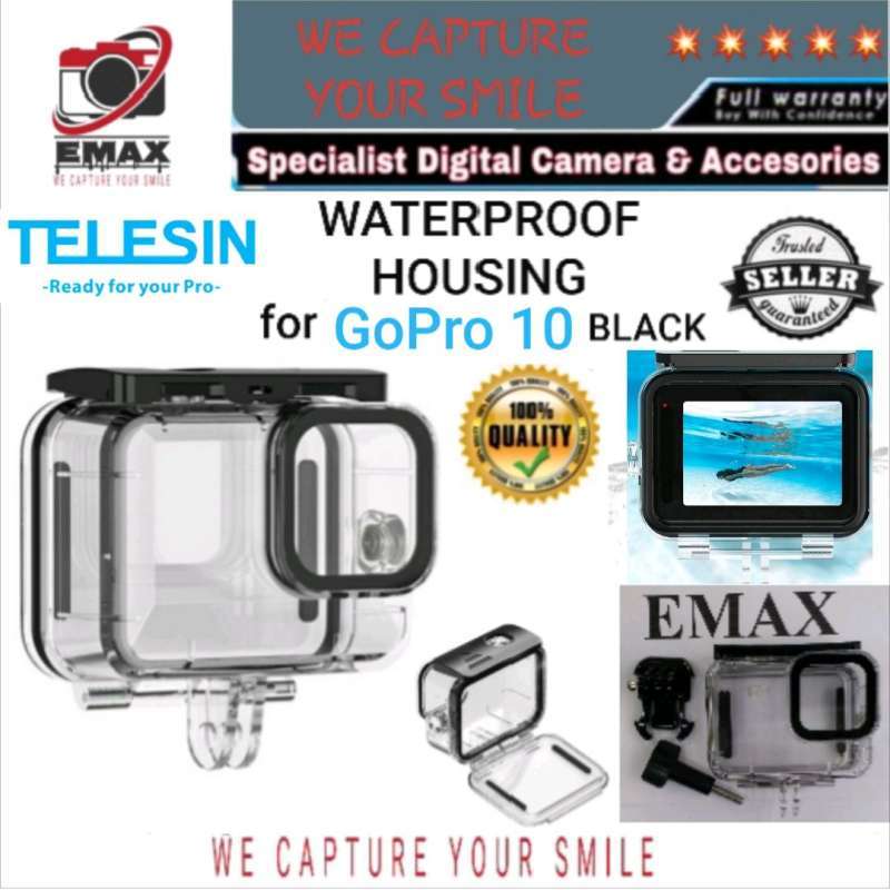 Jual TELESIN Waterproof Housing for GoPro HERO 10 / 9 Black Underwater Case GoPro HERO10 / HERO9 ...