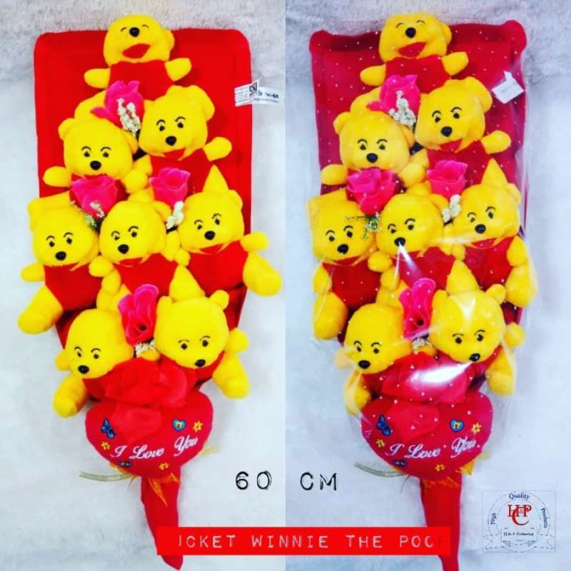 Jual Bucket boneka bunga winnie the pooh karakter istimewa di Seller ...