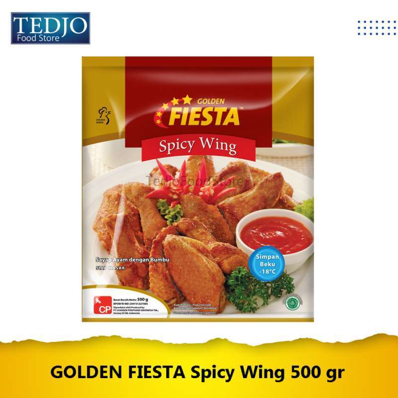 Jual GOLDEN FIESTA Spicy Wing 500 gr di Seller Tedjo Food Store - Perwira, Kota Bekasi | Blibli