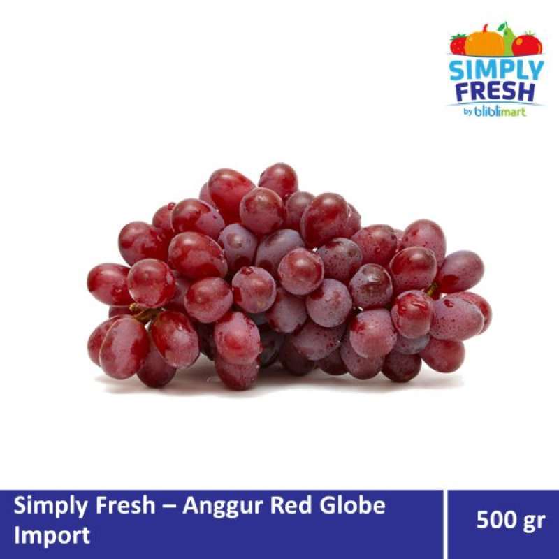Jual Simply Fresh Express - Anggur Red Globe [500 gr] Halal di Seller ...
