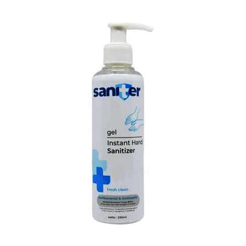Jual SANITER HAND SANITIZER PUMP GEL 230 ML di Seller Hypermart Lombok ...