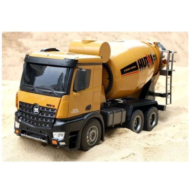 Promo Huina 1574 RC Mixer Truck Metal Alloy 1/14 10CH RC Truk Molen RTR ...