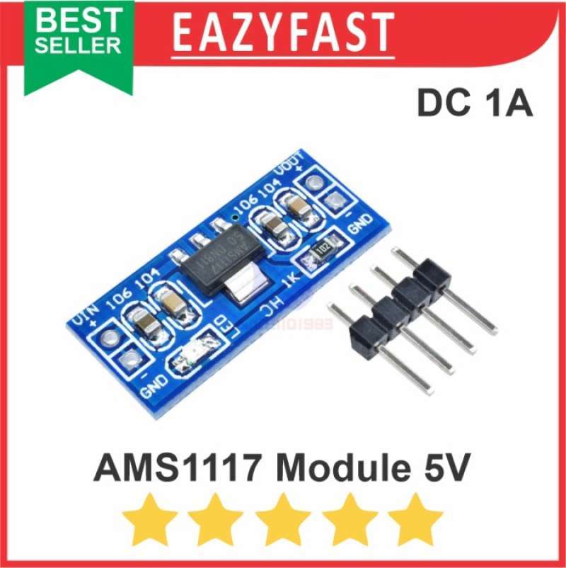 Jual AMS1117 5V 5 V 1A Regulator Power Supply Board Module Step Down ...