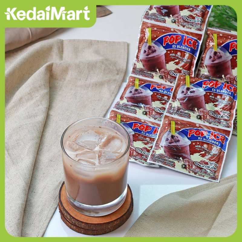 Jual Pop Ice Minuman Es Blender Rasa Chocolate 10 Pcs X 25 Gram di ...