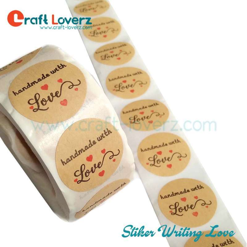 Jual STIKER WRITING LOVE Label Sticker Kertas Stiker Label Kemasan ...