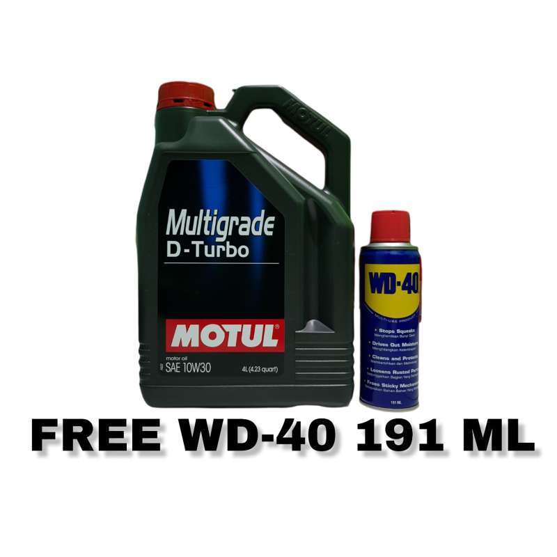 Jual Motul Diesel Multigrade D-Turbo 10W-30 4 liter di Seller ...