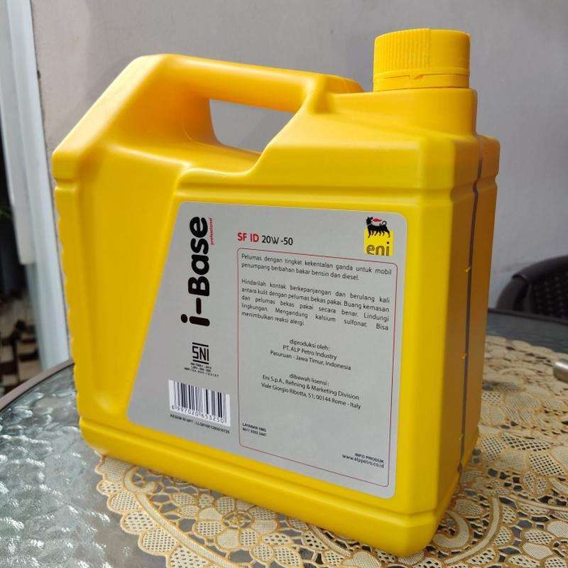Jual Oli Mobil Serba Guna Sae 20w-50 Eni I-base Api Sf Original Asli Di ...