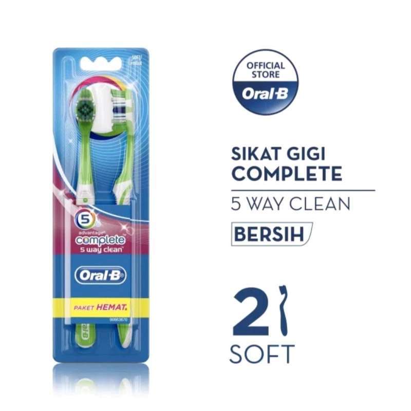 Jual Oral B Complete 5 Way Clean S Toothbrush - Sikat Gigi (isi 2) di ...