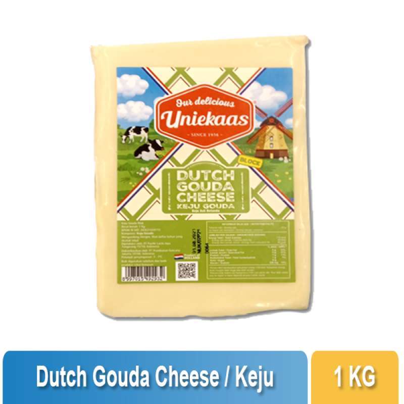 Promo UNIEKAAS - Dutch Gouda Cheese 1Kg / Keju Blok Gouda Diskon 4% di ...