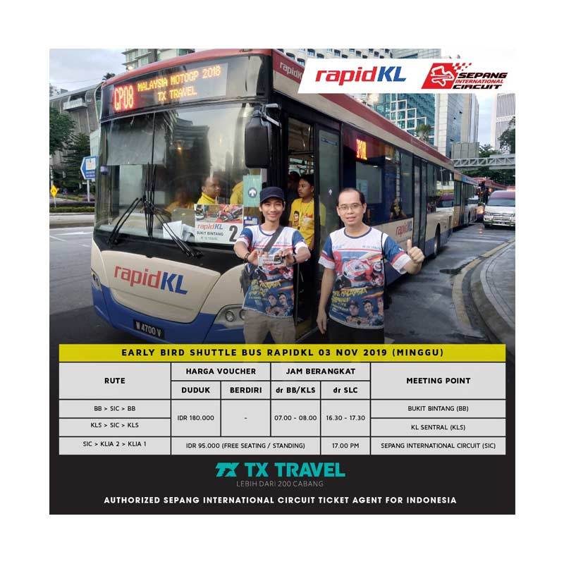 Jual TX Travel - Rapid KL Shuttle Bus Sepang MotoGP 2019 [SIC/ KLIA-2 ...