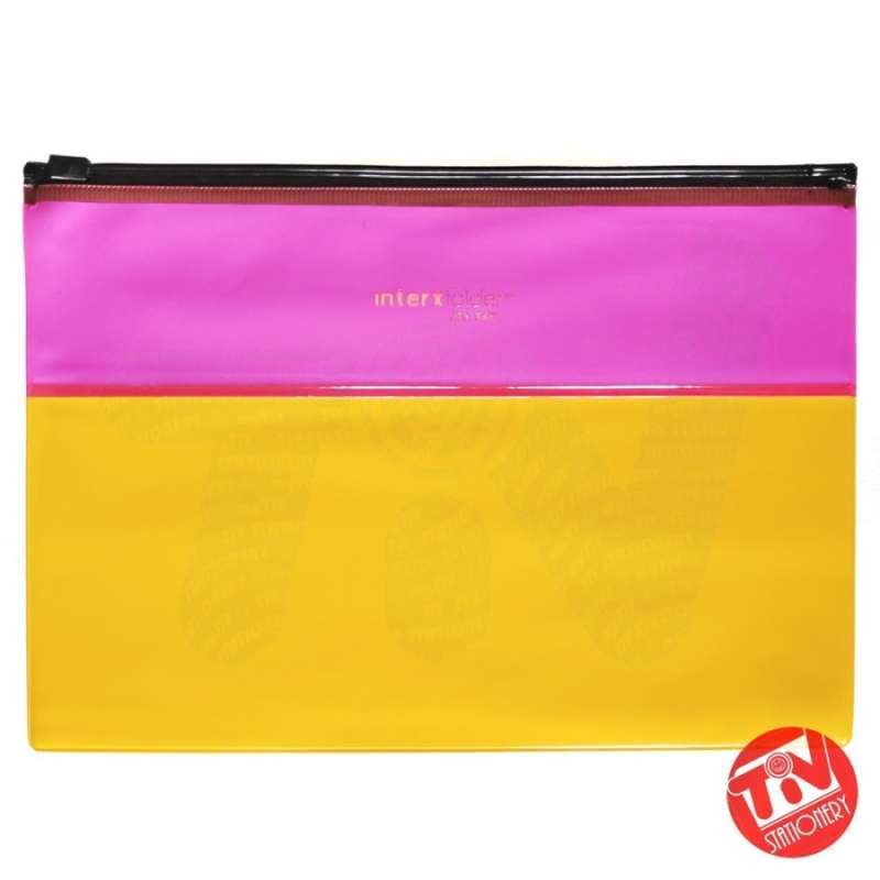 Jual Map Zipper / Resleting InterX Document Bag A5 Kombinasi di Seller ...