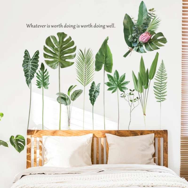 Promo Sticker Dinding Alokasia Plants / Wallsticker Tanaman Tropical ...
