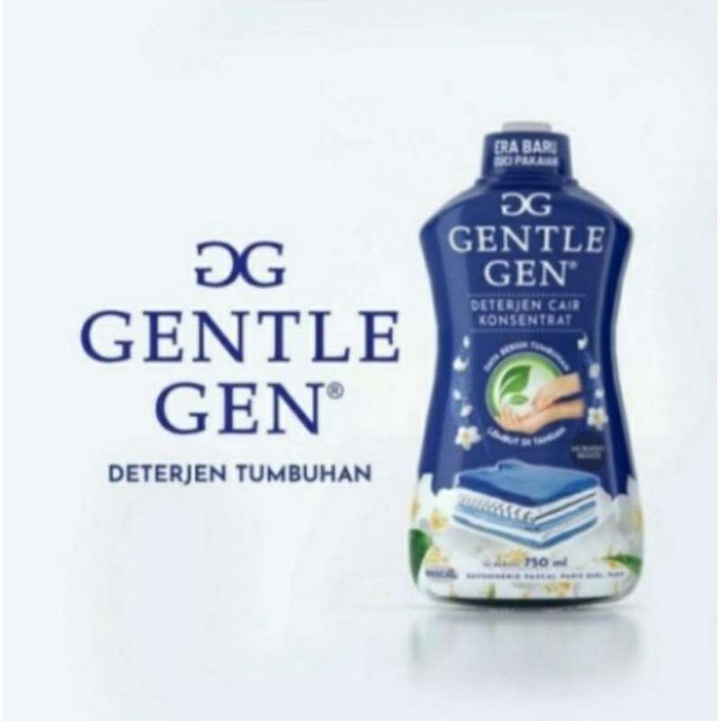 Jual Gentle Gen Liquid Deterjen cair 750 ml biru pink hijau - Biru di ...