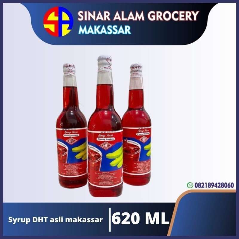 Jual Sirup Dht Asli Makassar Rasaa Pisang Ambon 620ml Di Seller Sinar ...