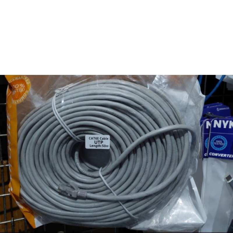 Promo Kabel LAN UTP 50M RJ45 Cat 5e Cable 50 Meter terpasang konektor ...