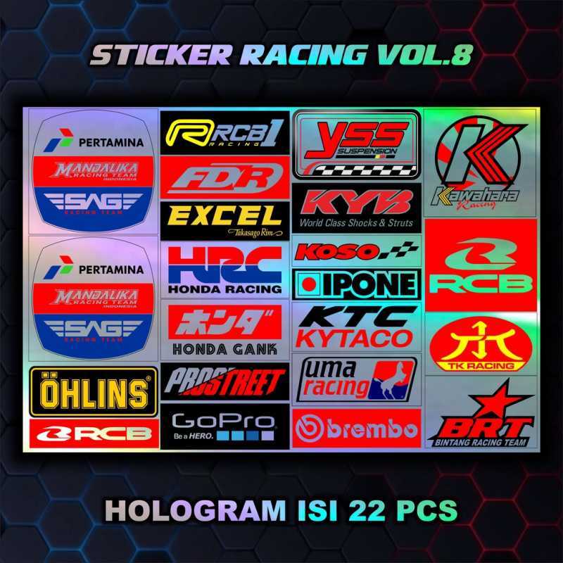 Jual STICKER PACK SPONSOR RACING STIKER PACK HOLOGRAM VOL.8 di Seller ...
