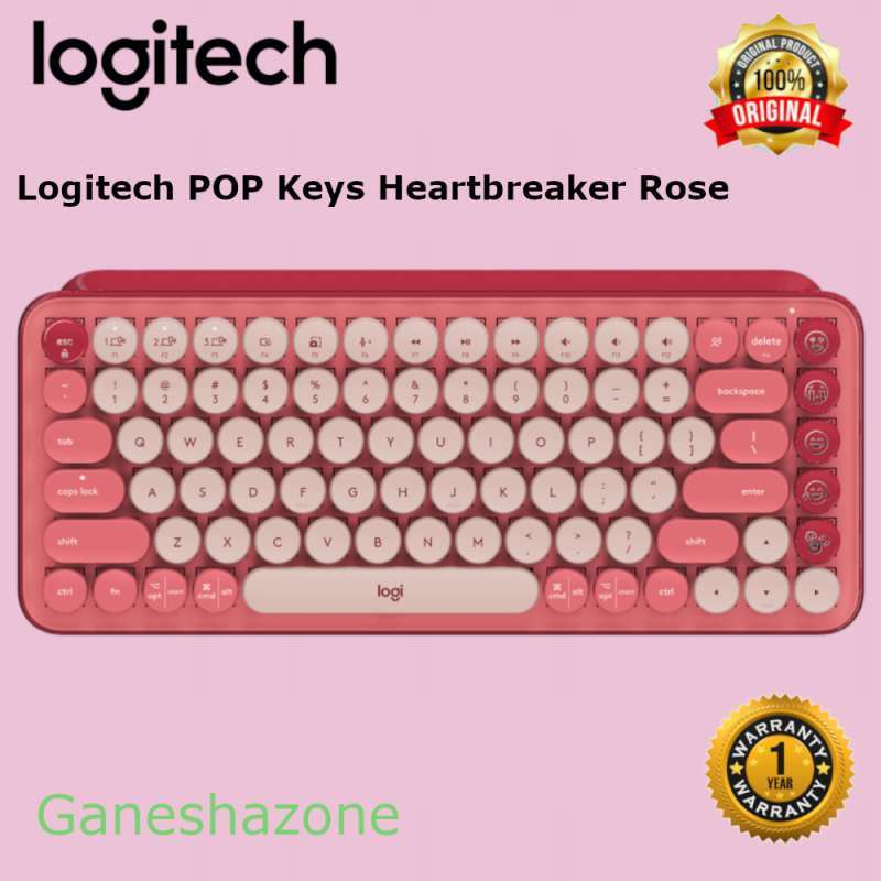 Jual Logitech POP Keys Wireless Mechanical Emoji Keyboard ...