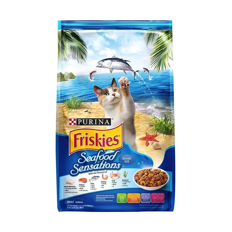 Jual Friskies Seafood Sensation Makanan Kucing [450 g] di Seller ...