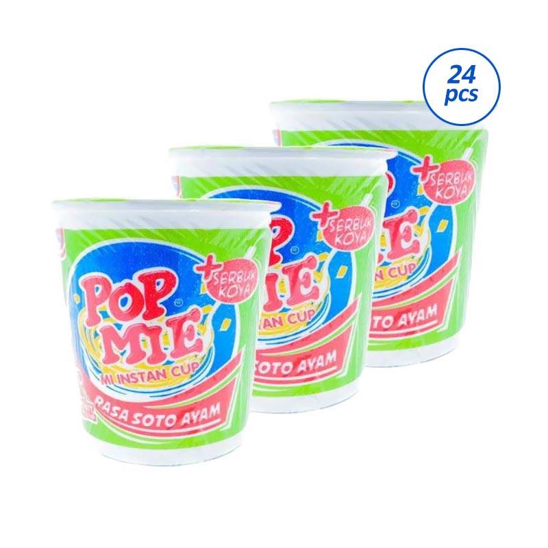 Jual Medan - Pop Mie Rasa Soto Ayam Jumbo Mie Instan Cup [77 G/ 24 Pcs ...