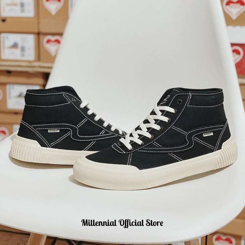 Promo Sepatu Patrobas Equip High Black White Diskon 6% Di Seller ...