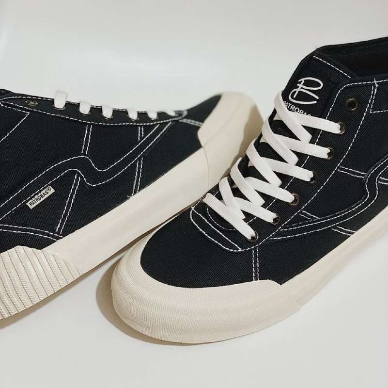 Promo Sepatu Patrobas Equip High Black White Diskon 6% Di Seller ...