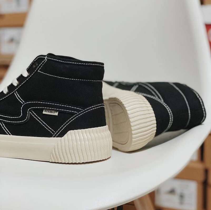 Promo Sepatu Patrobas Equip High Black White Diskon 6% Di Seller ...