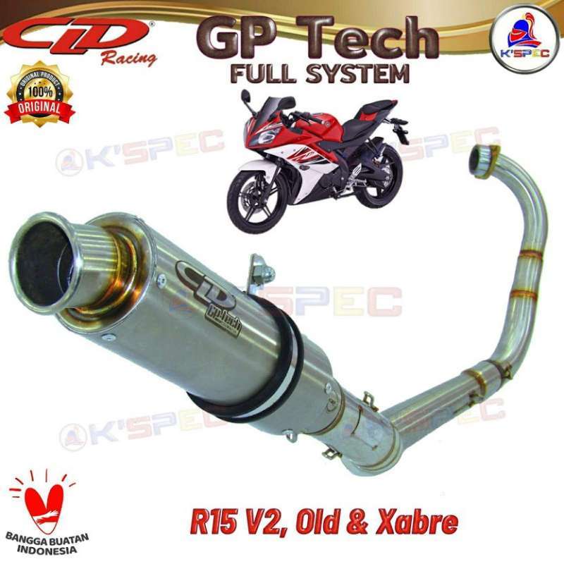 Jual Knalpot CLD Racing type GP TECH series R15 V2 OLD & XABRE ...