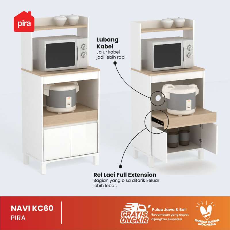 Promo Pira - Navi Kc60 Rak Dapur / Rak Microwave Diskon 25% Di Seller ...