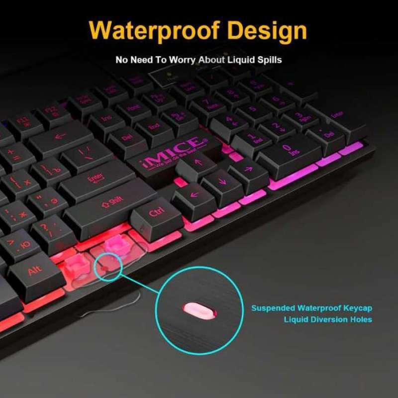 Jual Keyboard Gaming RGB Backlit Backlight Gamers Gamer Non Wireless di ...
