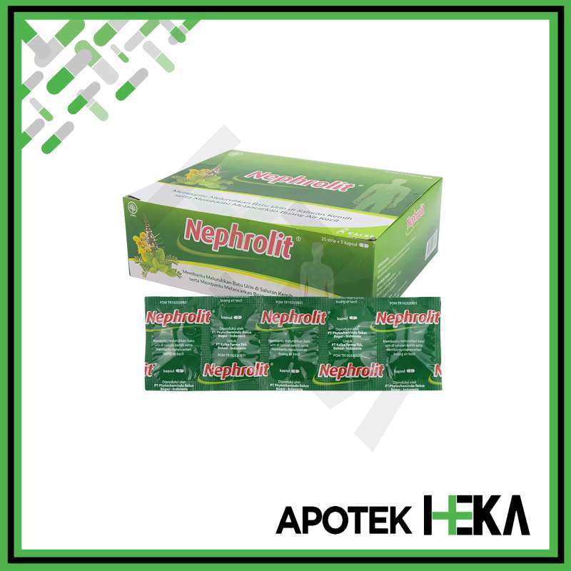 Jual Nephrolit Box isi 20x5 Kapsul - Membantu Melarutkan Batu Urin di ...