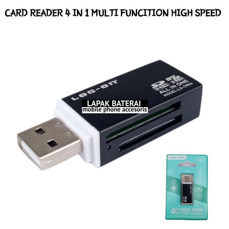 Promo LOG - ON Card Reader 4 in 1 - LO-CR06 Multifunction HIGH SPEED ...
