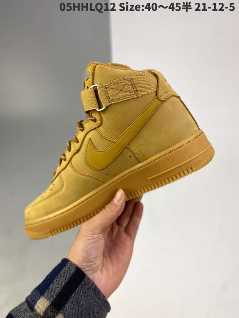 Jual Nike Air Force 1 High Wbflex Wheat 2019 Wheat Suede High Top Air ...
