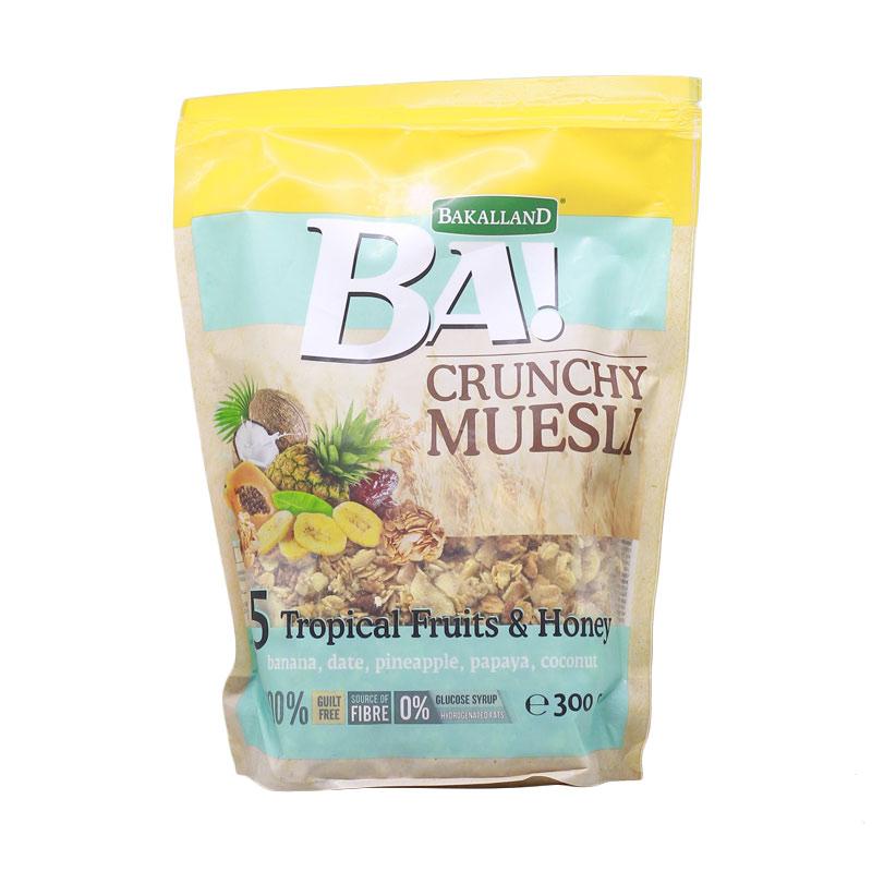 Jual Ba! Crunchy Muesli 5 Tropical Fruit Sereal [300 g] di Seller Hokky ...