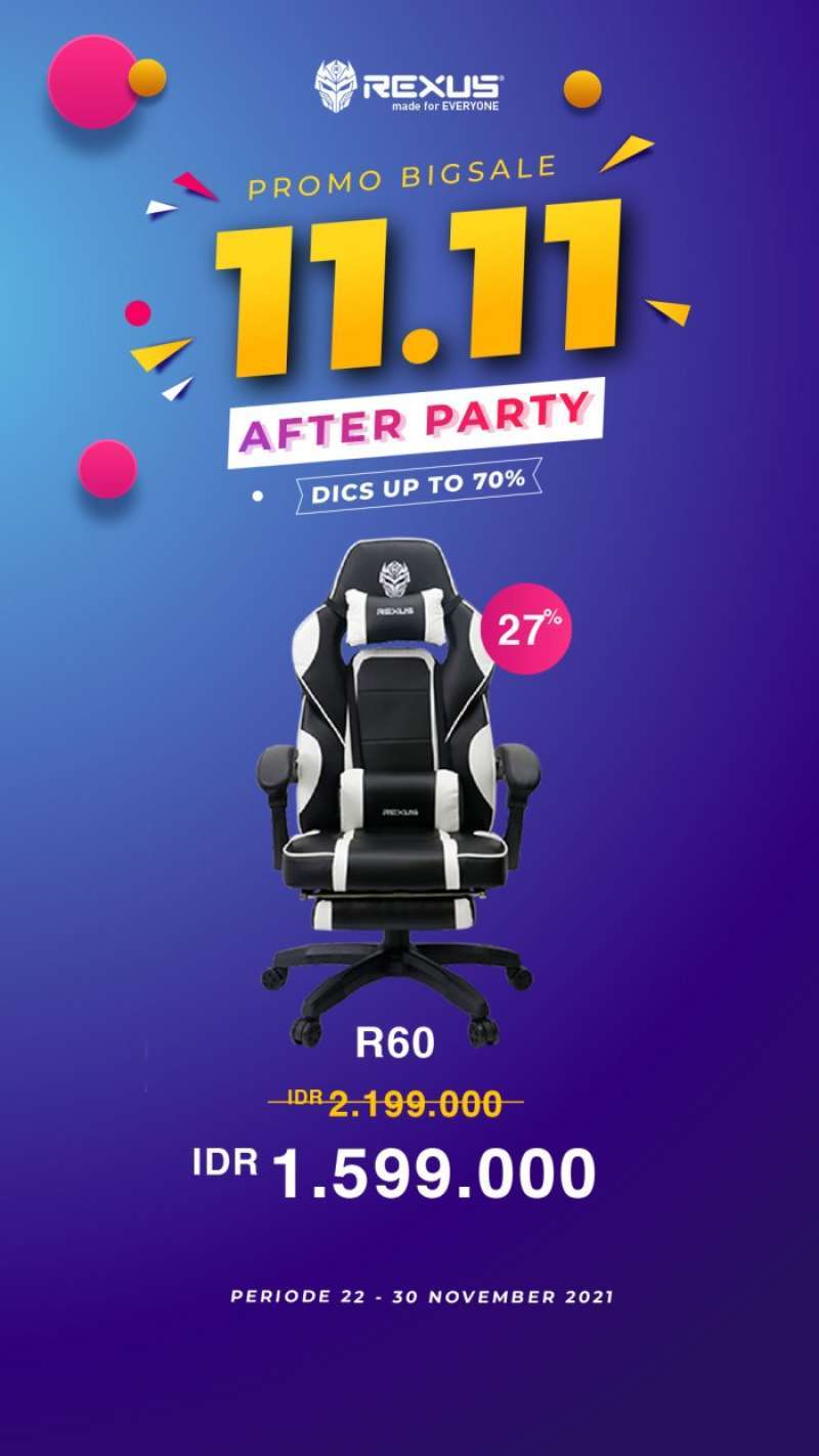 Jual Rexus RGC R60 Gaming Chair / Kursi Gaming di Seller Trinity Plaza ...