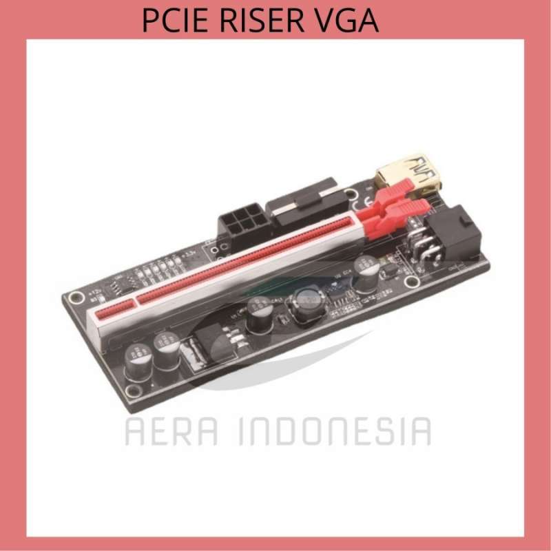 Jual PCIE RISER VGA Ver 010S Plus | Riser PCiE VGA 8 Kapasitor di ...