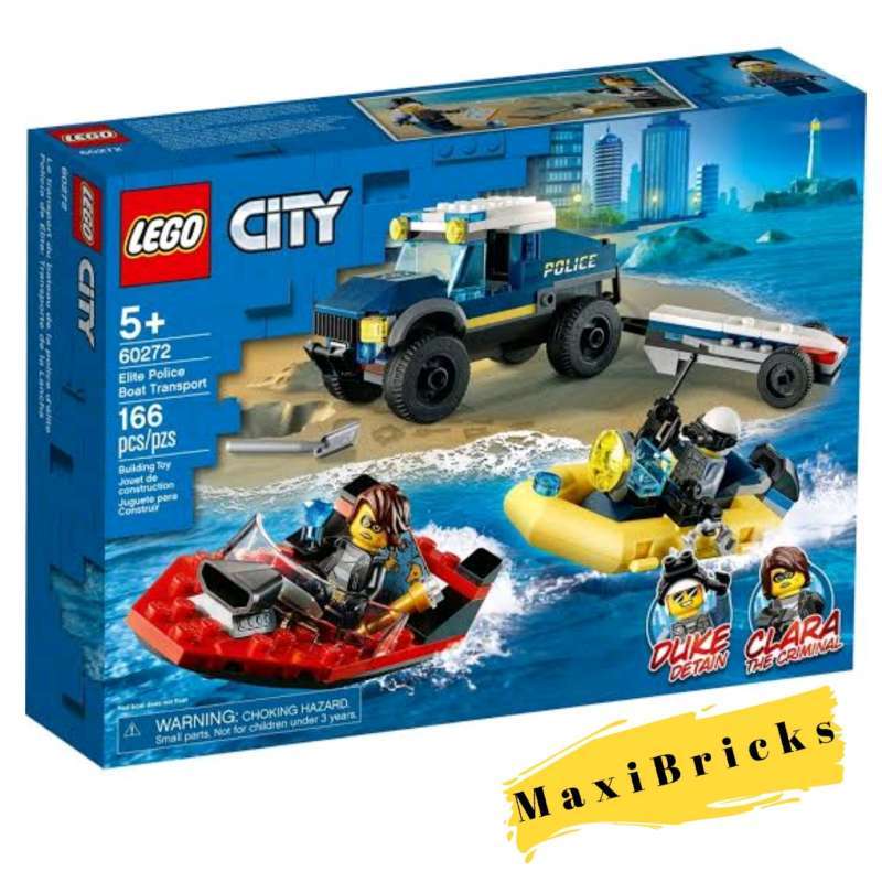 Promo LEGO City 60272 Elite Police Boat Transport Diskon 41% di Seller ...