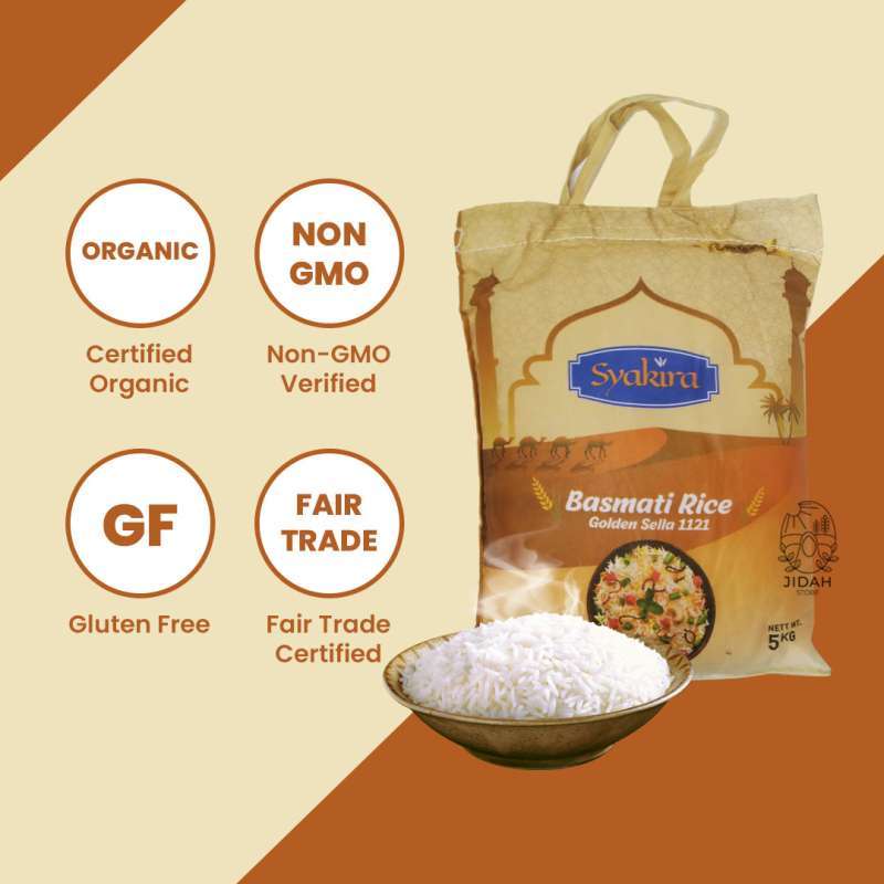 Promo Beras basmati 1kg gold premium orginal syakira import india beras ...