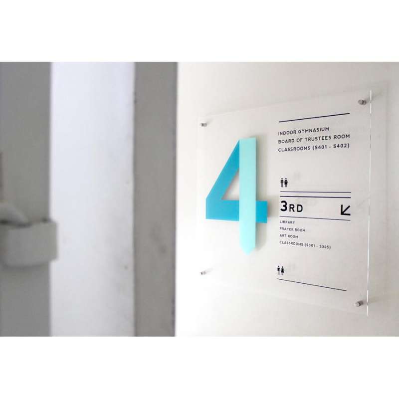 Jual Custom Sign Acrylic Wayfinding / Sign Akrilik Lantai / Signage ...
