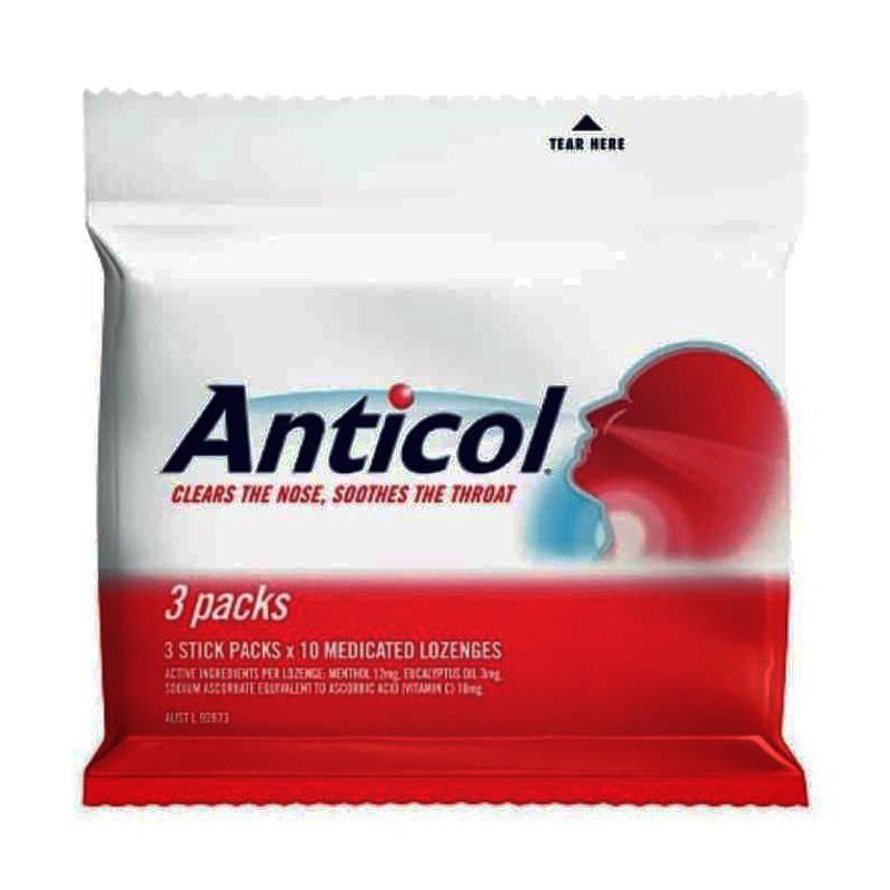 Jual Anticol Throat Lozenges Permen Pelega Tenggorokan [3 Packs] di ...