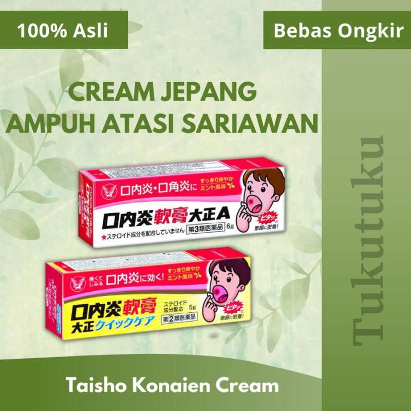 Jual Taisho Konaien / Stomatitis / Sariawan Cream - Obat Sariawan ...