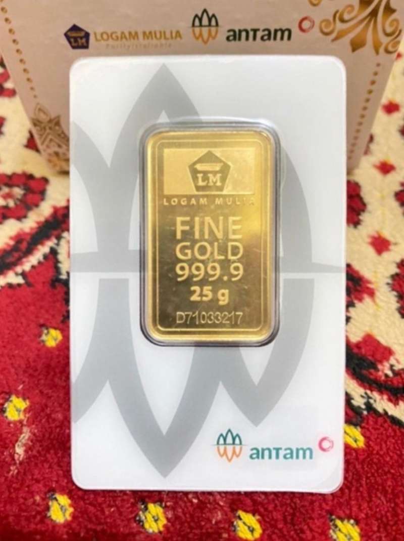 Jual Antam Logam Mulia Emas Batangan [25 Gram] di Seller LUQMANSHOP ...