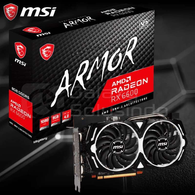 Jual MSI Radeon RX 6600 ARMOR 8GB GDDR6 - RX6600 DDR6 di Seller Gasol ...