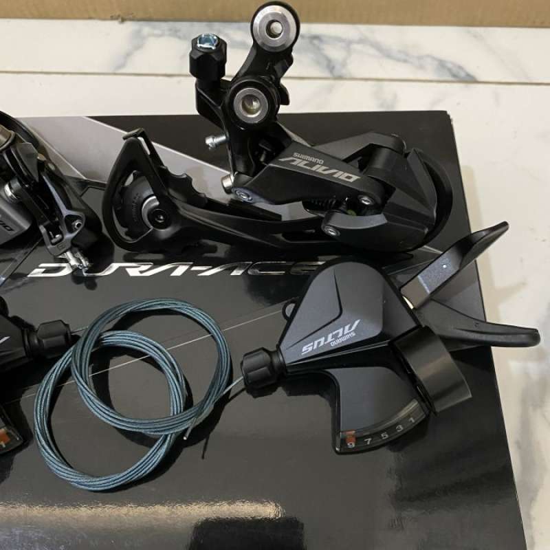 Promo GRUPSET MTB MINIVELO SHIMANO ALIVIO ALTUS RD FD SHIFTER KIRI ...